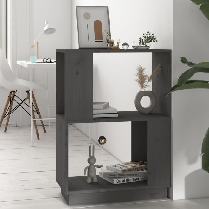 Ebern Designs Giyanna 70cm H x 51cm W Solid Wood Etagere Bookcase | Wayfair.co.uk